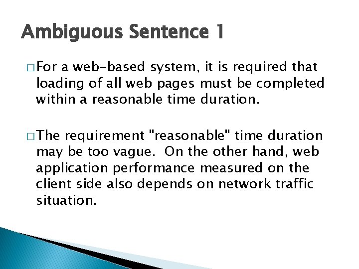 Requirements Management Requirement Ambiguity Instructor Slides ...
