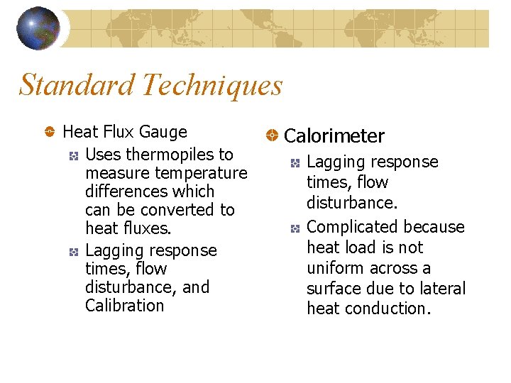 Technique for Heat Flux Determination John Heim Vanderbilt