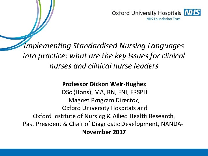 Implementing Standardised Nursing Languages into practice what are