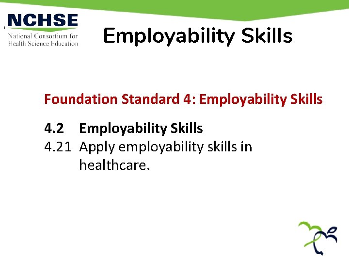 Employability Skills Foundation Standard 4 Employability Skills 4
