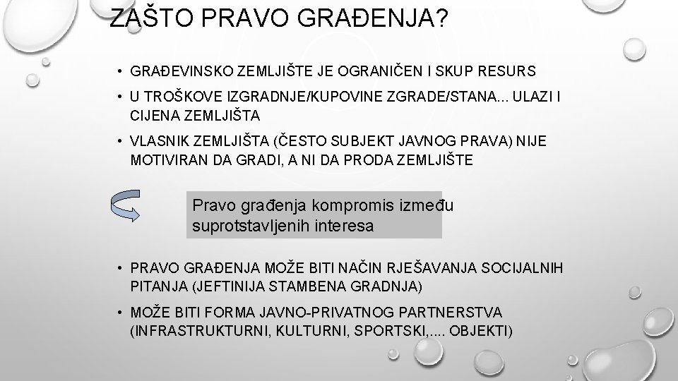 STVARNA PRAVA NA TUIM STVARIMA SADRAJ PRAVO GRAENJA