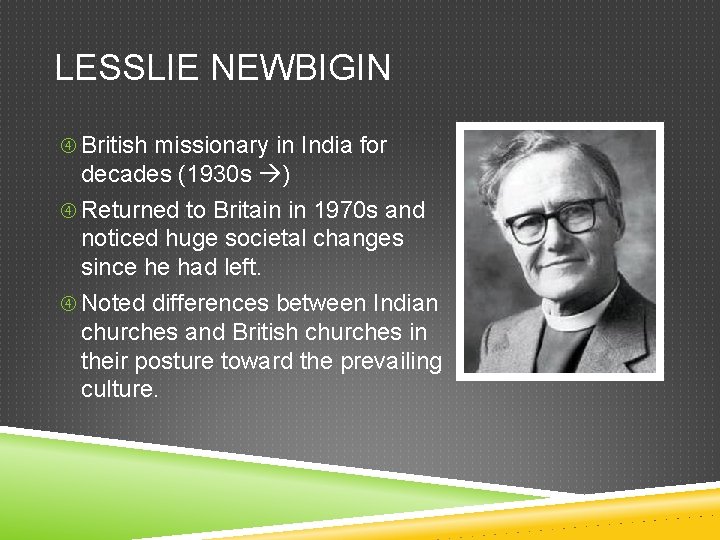 LIVING MISSIONALLY IN A CHANGING WORLD BCC Life