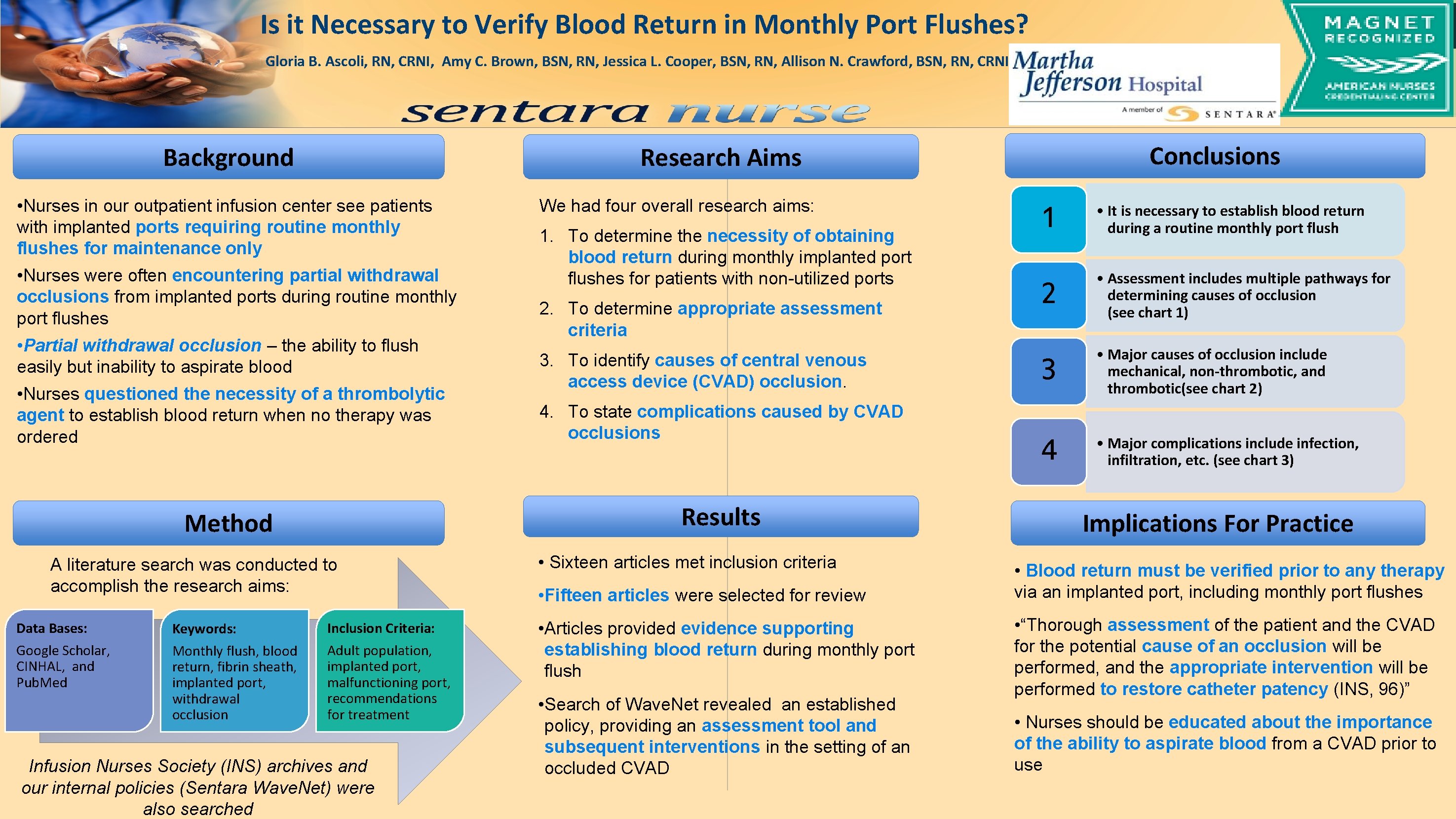 Is it Necessary to Verify Blood Return in