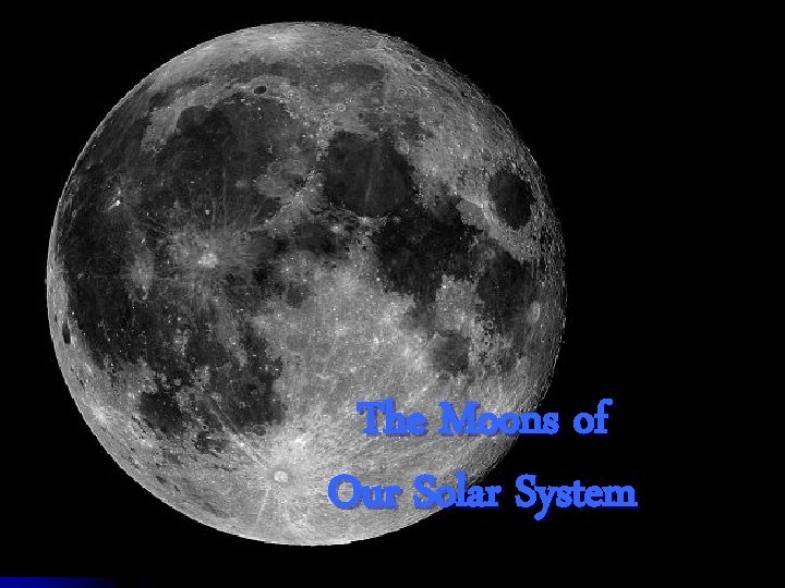 The Moons of Our Solar System How many