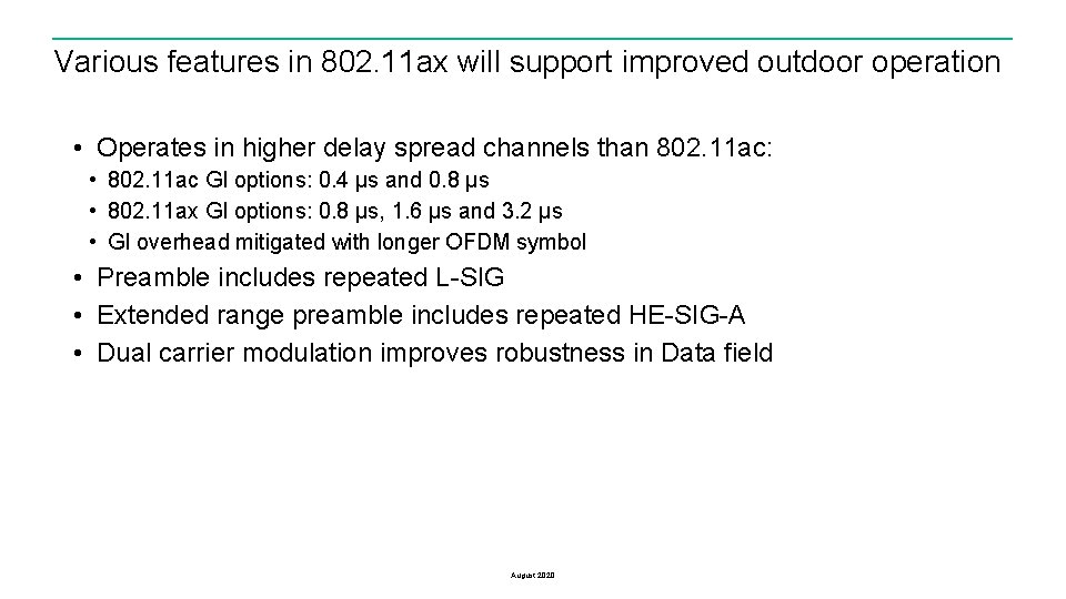 IEEE 802 11 Overview and Amendments under development