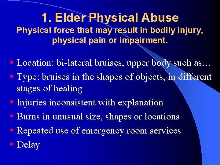 Elder Abuse Columbia University School of Nursing Interpersonal