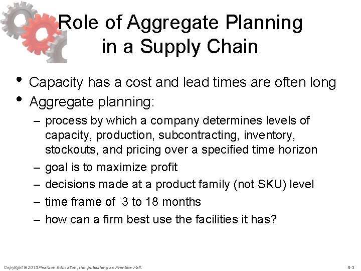 8 Aggregate Planning in a Supply Chain Power