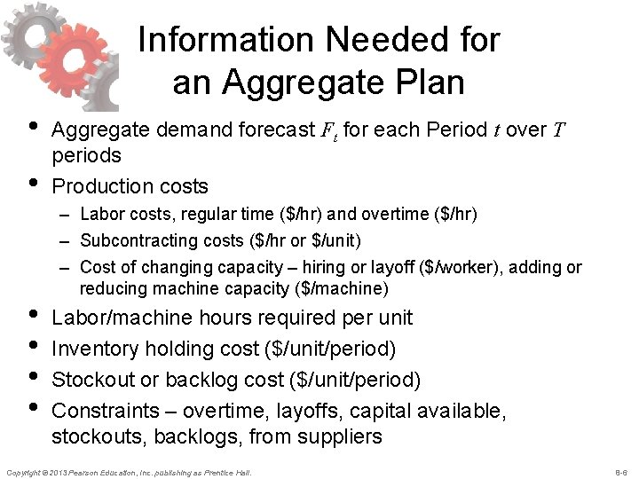 8 Aggregate Planning in a Supply Chain Power