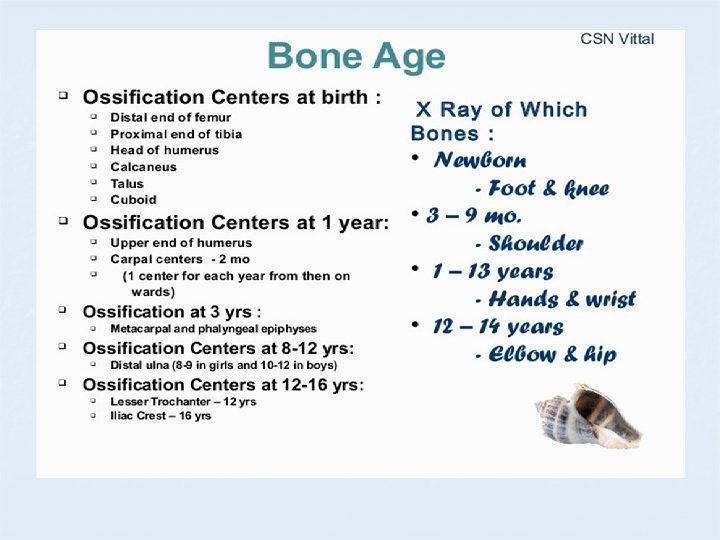 Determining Age using Bones How bones show AGE