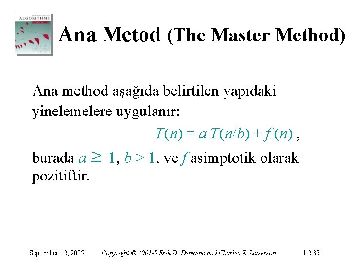 Algoritmalar DERS 2 Asimptotik Notasyon O ve notasyonlar