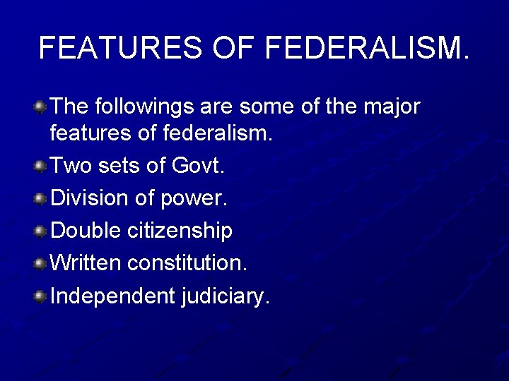 WELCOME TO ALL SOCIAL STUDIES PPT TOPIC FEDERALISM
