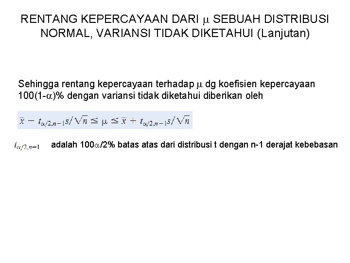 Rentang Kepercayaan Confidence Interval Kuliah Statistik Probabilitas ...