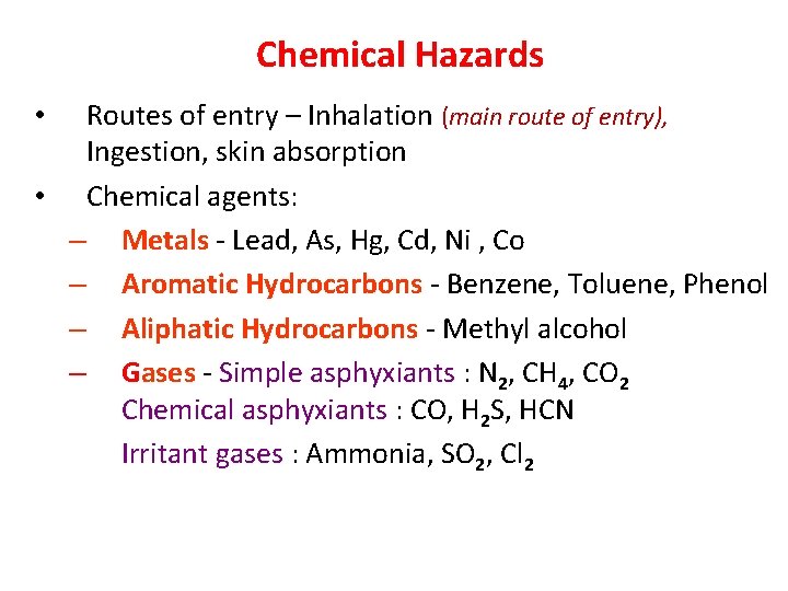 Occupational Hazard Source or situation with a potential