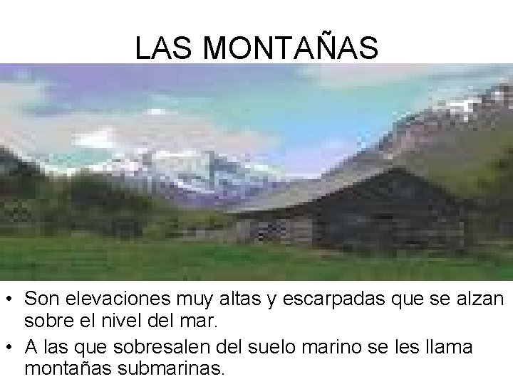 EL RELIEVE DE LA TIERRA SEXTO C Profr