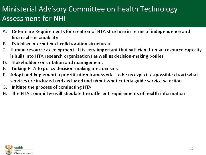 National Health Insurance IMPLEMENTATION STRUCTURES 1 NHI Implementation