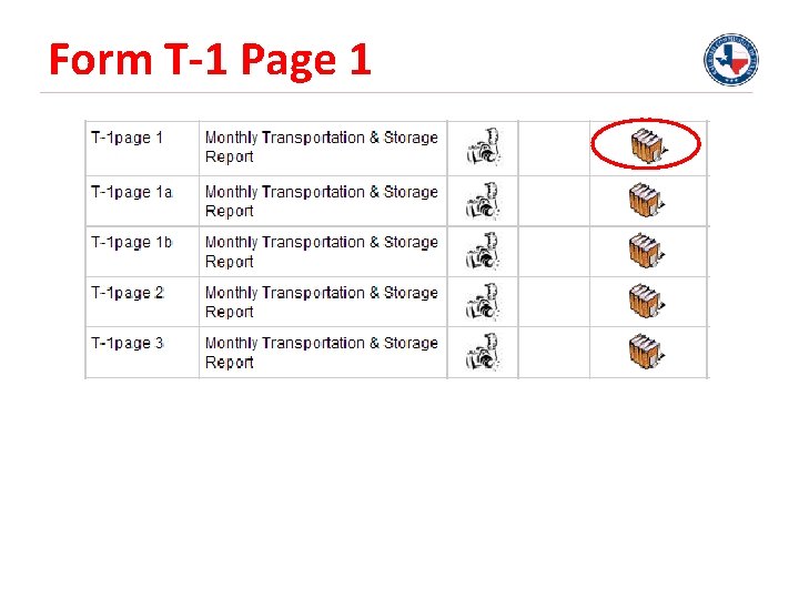 RAILROAD COMMISSION OF TEXAS T1 Reporting Peny Bagwell