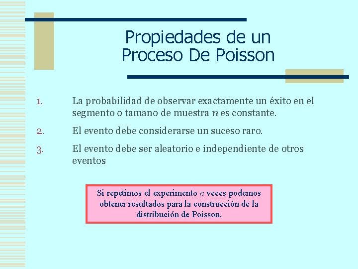 La Distribucin de Poisson Walter Lpez Moreno MBA