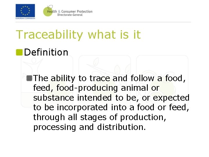 Traceability and Labelling of Fishery products in the
