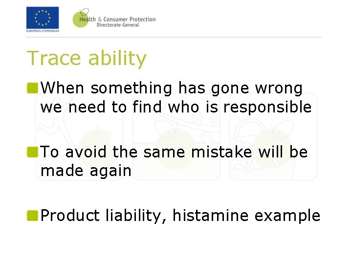 Traceability and Labelling of Fishery products in the