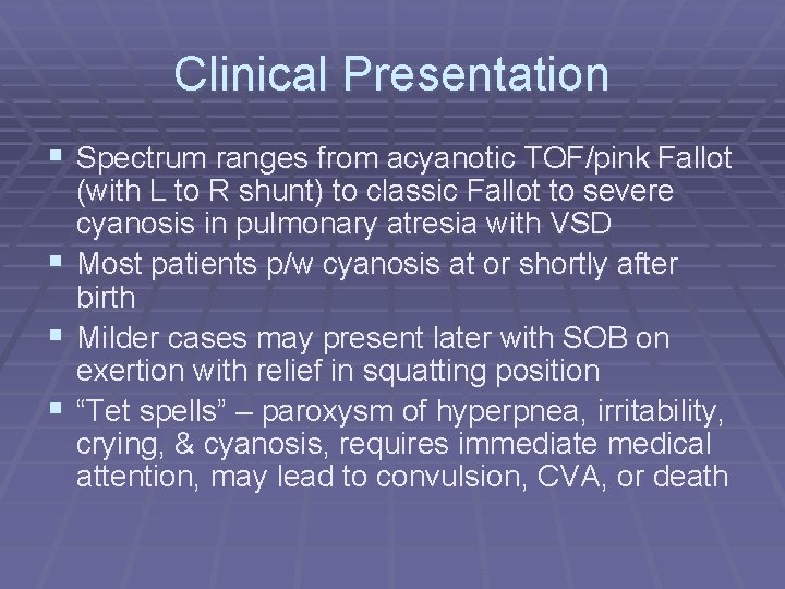 Tetralogy of Fallot Jimmy Wang Childrens Memorial Hospital