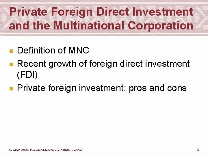 Chapter 15 Foreign Finance Investment and Aid Controversies