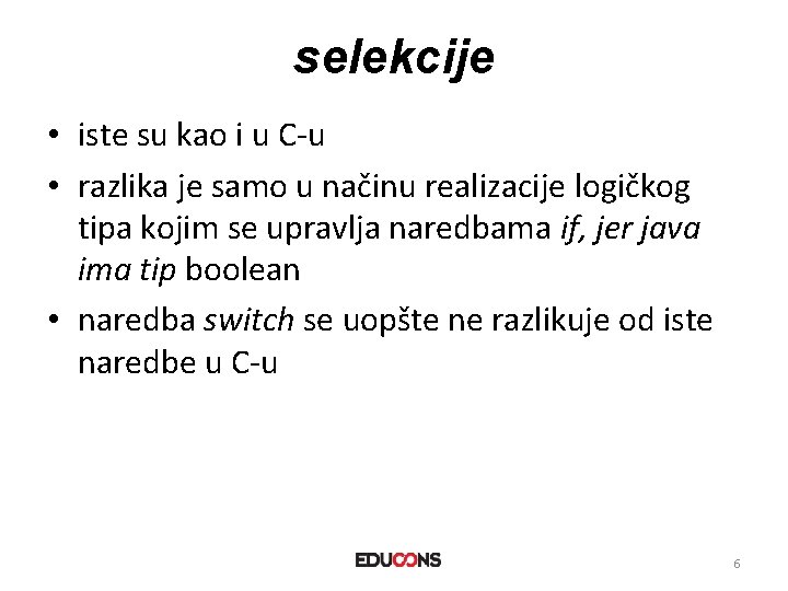 5 NAREDBE 1 Klasifikacija naredbe prosta naredba upravljake