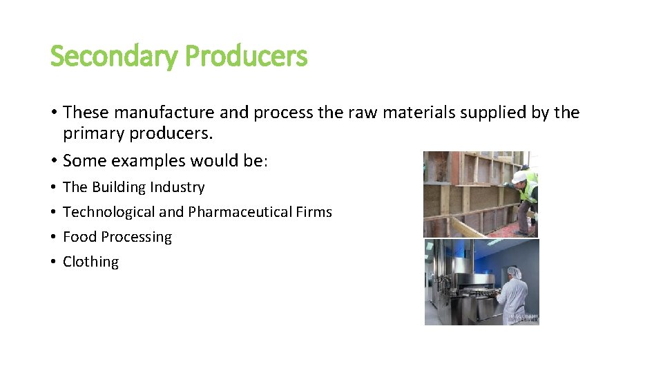 Chain of Productions and Channels of Distribution We