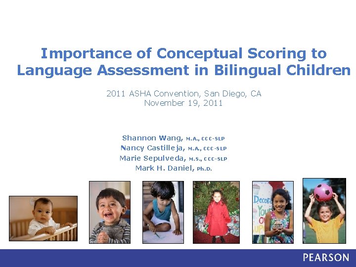 Importance of Conceptual Scoring to Language Assessment in