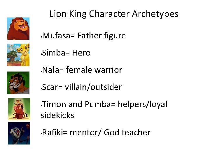 Literary Archetypes In our culture What is an