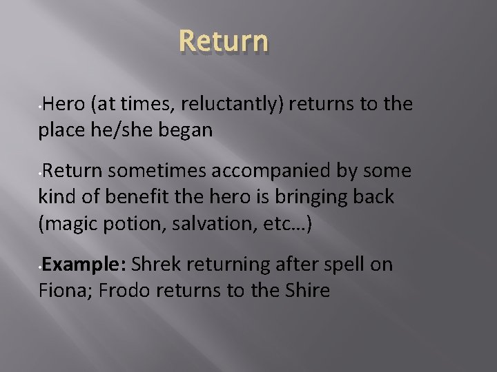 Literary Archetypes In our culture What is an