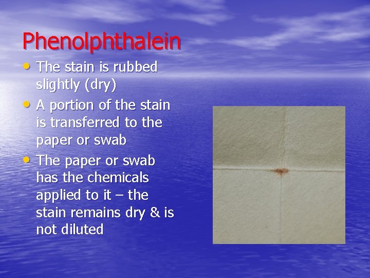 Forensic Serology Blood and other body fluids Golden