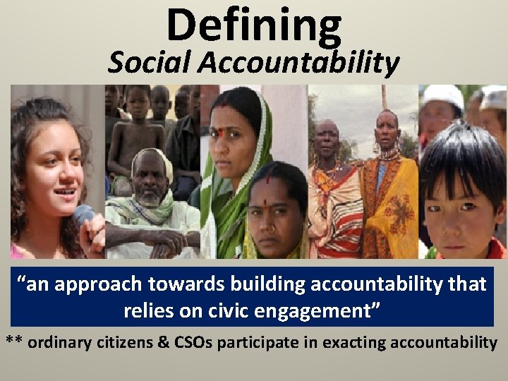 Social Accountability in the Context of Transition in