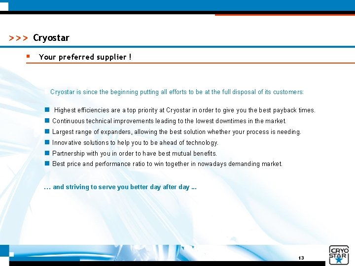 CRYOSTAR Expanders For Air Separation 1 History Capabilities