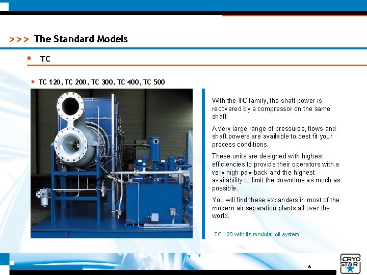 CRYOSTAR Expanders For Air Separation 1 History Capabilities