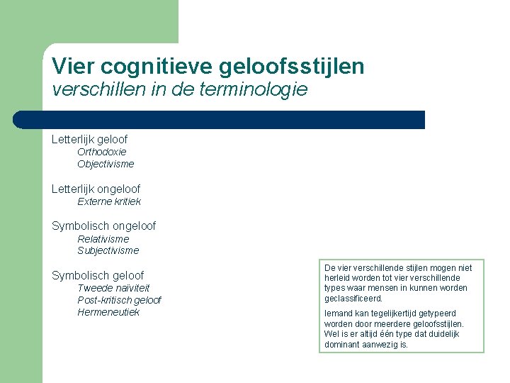 De PostKritische Geloofsschaal PKG Voor leerkrachten en leerlingen