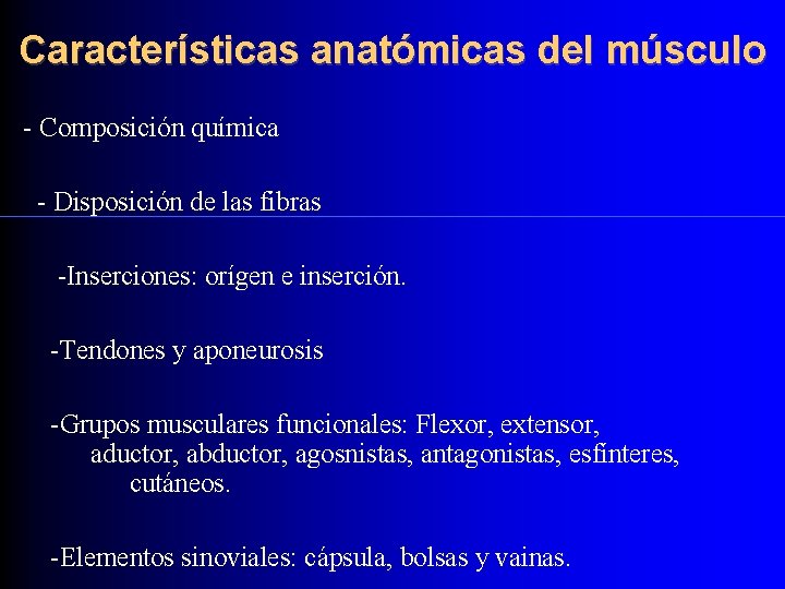 SISTEMA MUSCULAR Asignatura ANATOMIA Y FISIOLOGIA ANIMAL Carrera