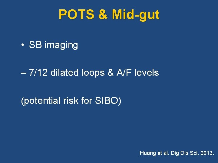 Gastrointestinal Disorders and Immunotherapy for POTS MCAS EDS