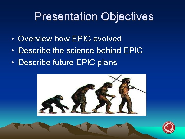 EPIC Evidencebased Practice Identification and Change Past Present