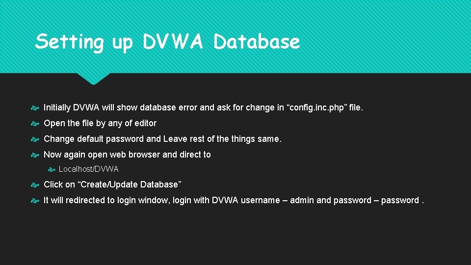 WEB APPLICATION TESTING Web Application Penetration Testing 17