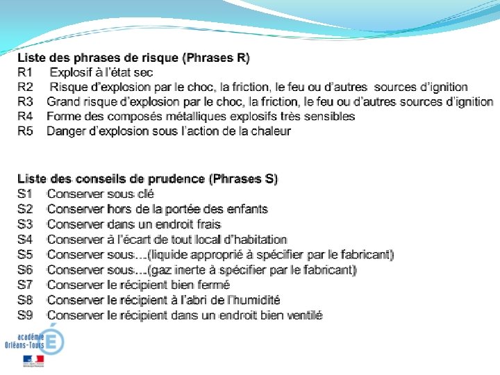 LE RISQUE CHIMIQUE CLASSES DE DANGER CLP classes