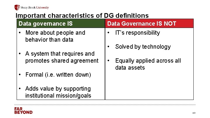 DATA GOVERNANCE A PRIMER Dr Braden J Hosch