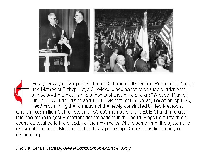 Fifty years ago Evangelical United Brethren EUB Bishop