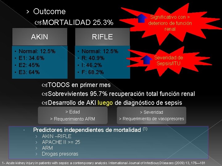 Injuria Renal Aguda Concepto y Criterios RIFLE AKIN