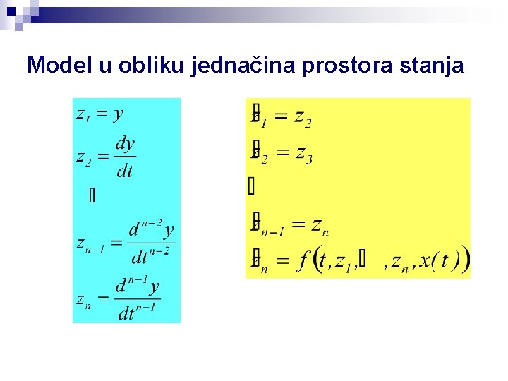 MODELIRANJE SISTEMA SISTEMSKI MODEL n Pod modelom se