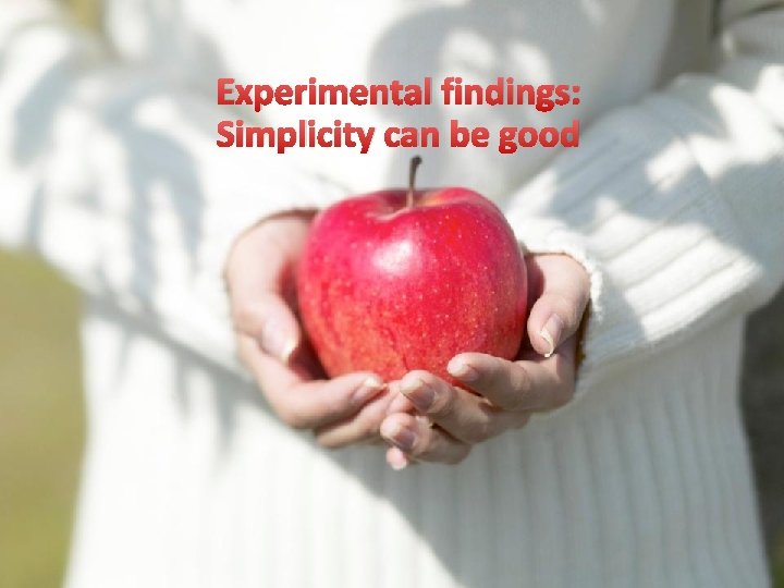 The paradox of choice Too many good options