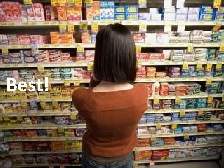 The paradox of choice Too many good options