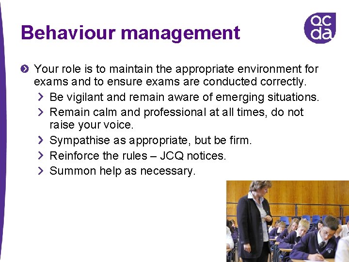 Invigilator Training Presentation insert name Author Date Not