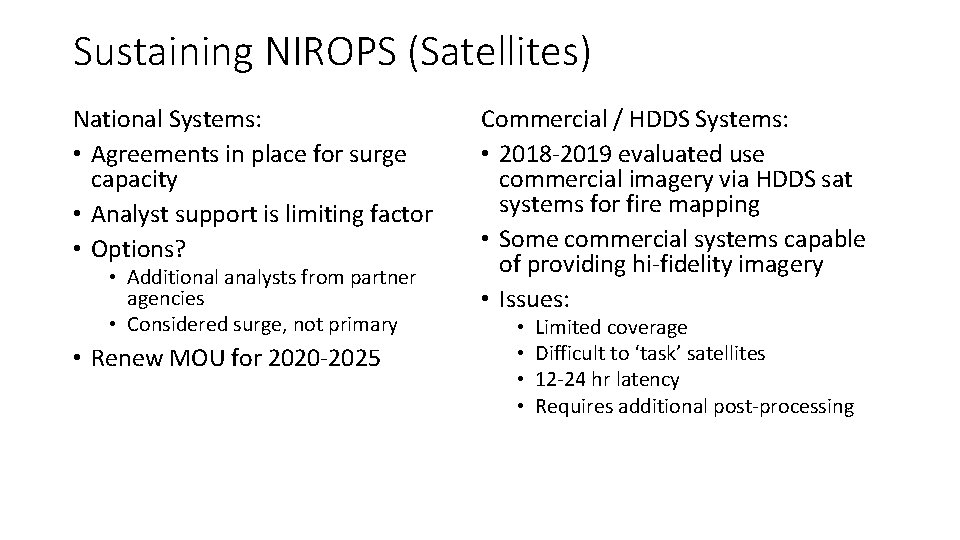 National Infrared Operations USDA Forest Service Fire and