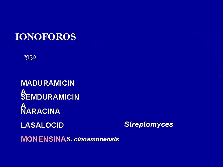 IONOFOROS 1950 MADURAMICIN A SEMDURAMICIN A NARACINA LASALOCID