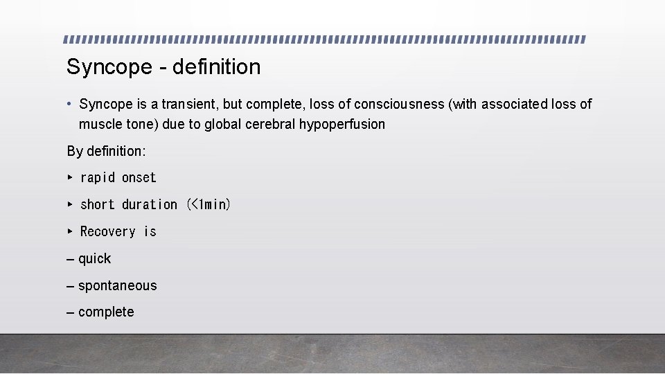 Syncope Faints Funny Turns When to reassure or